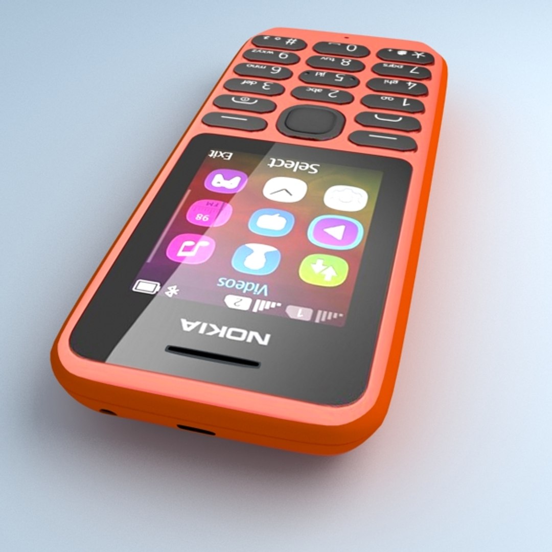Nokia 103 Red 3d Model