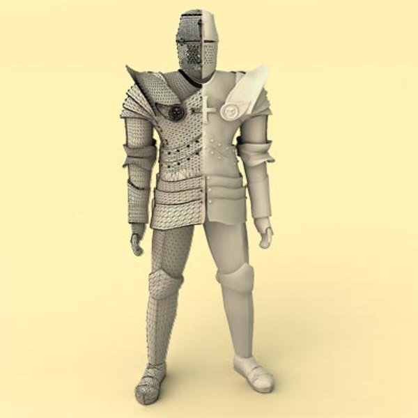 medieval iron armor 3d model