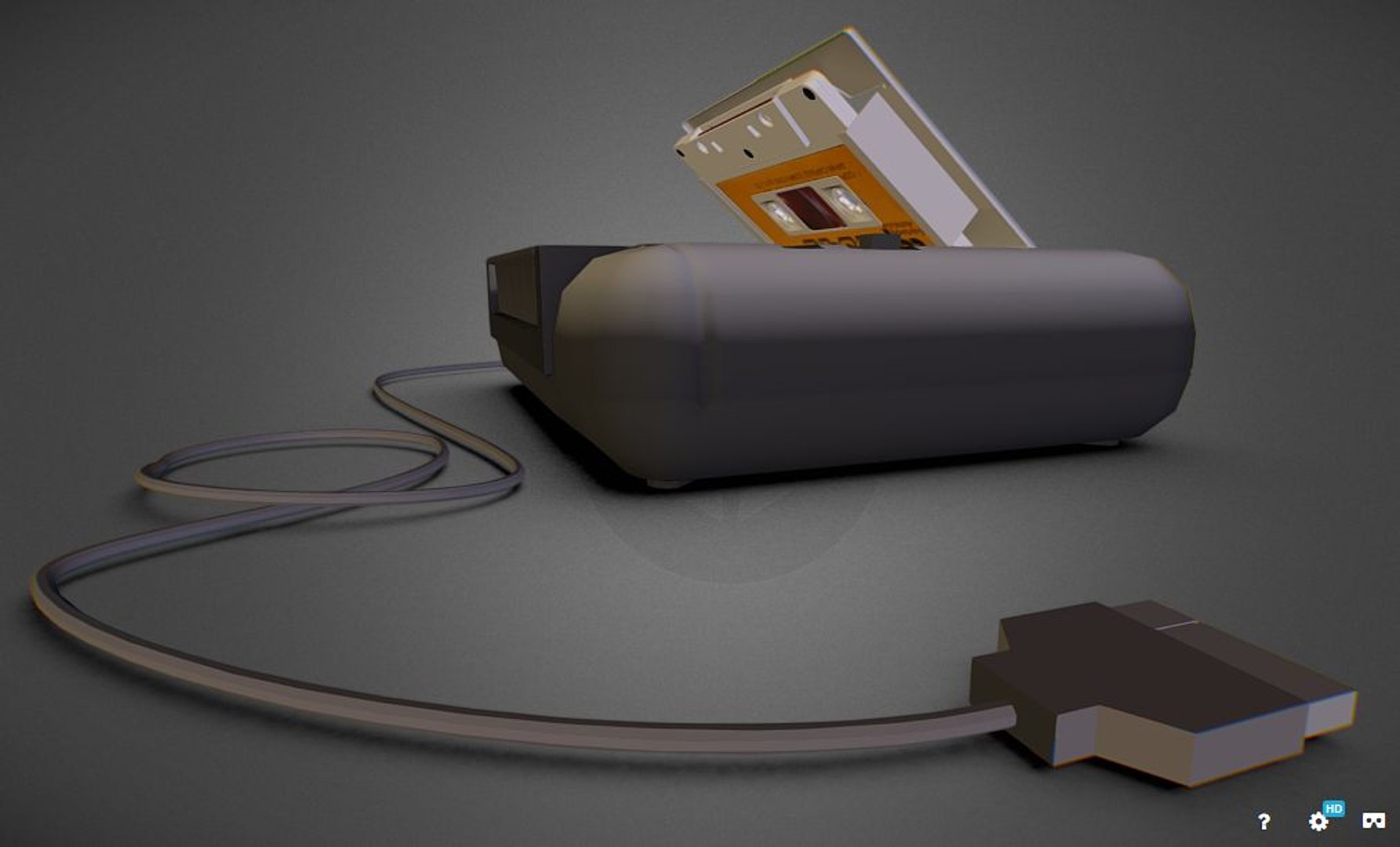commodore datasette 3d model