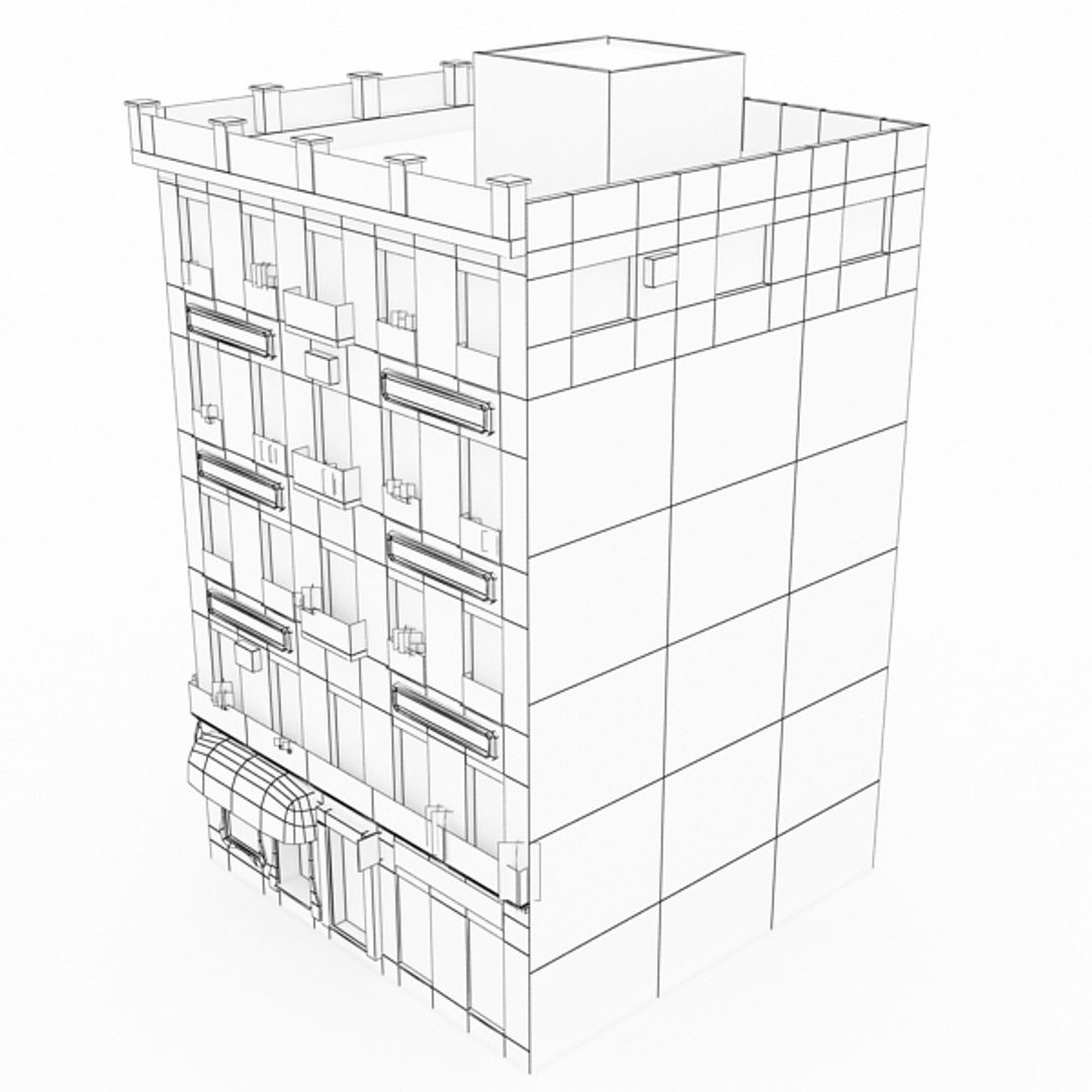 3d Model Photorealistic Building 12