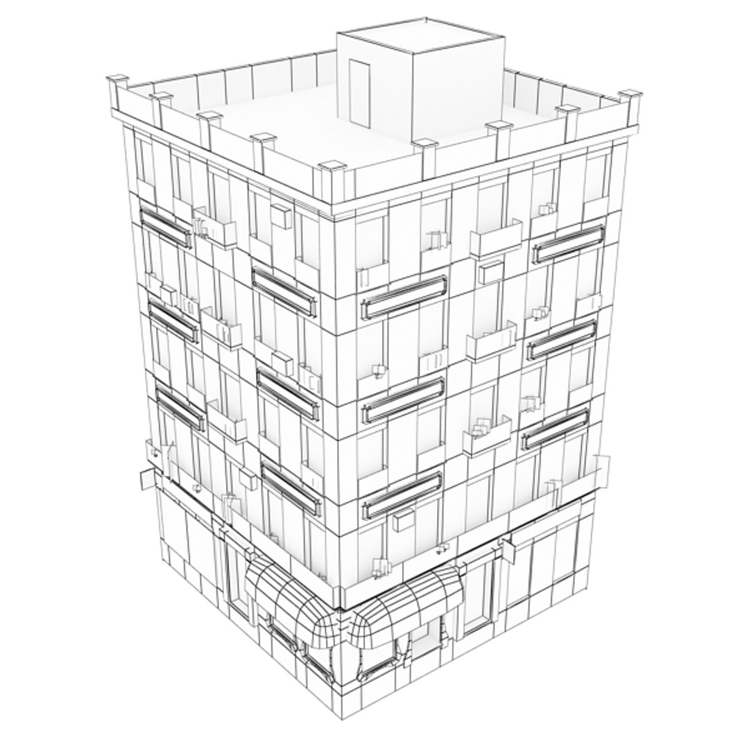 3d Model Photorealistic Building 12