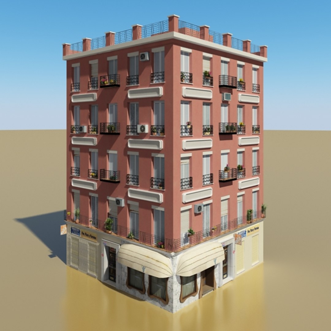 3d Model Photorealistic Building 12