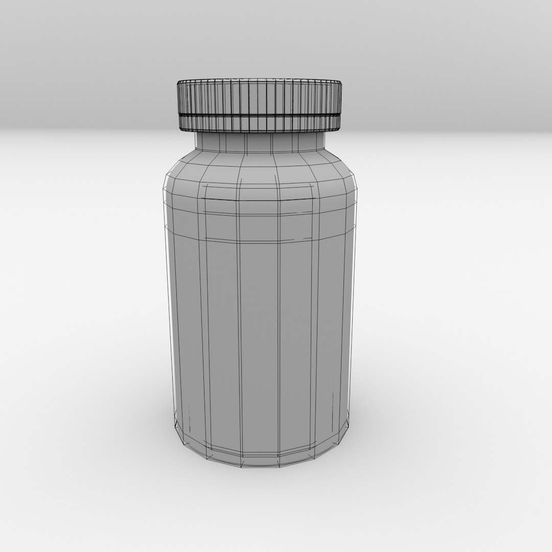 pill bottle 3d 3ds