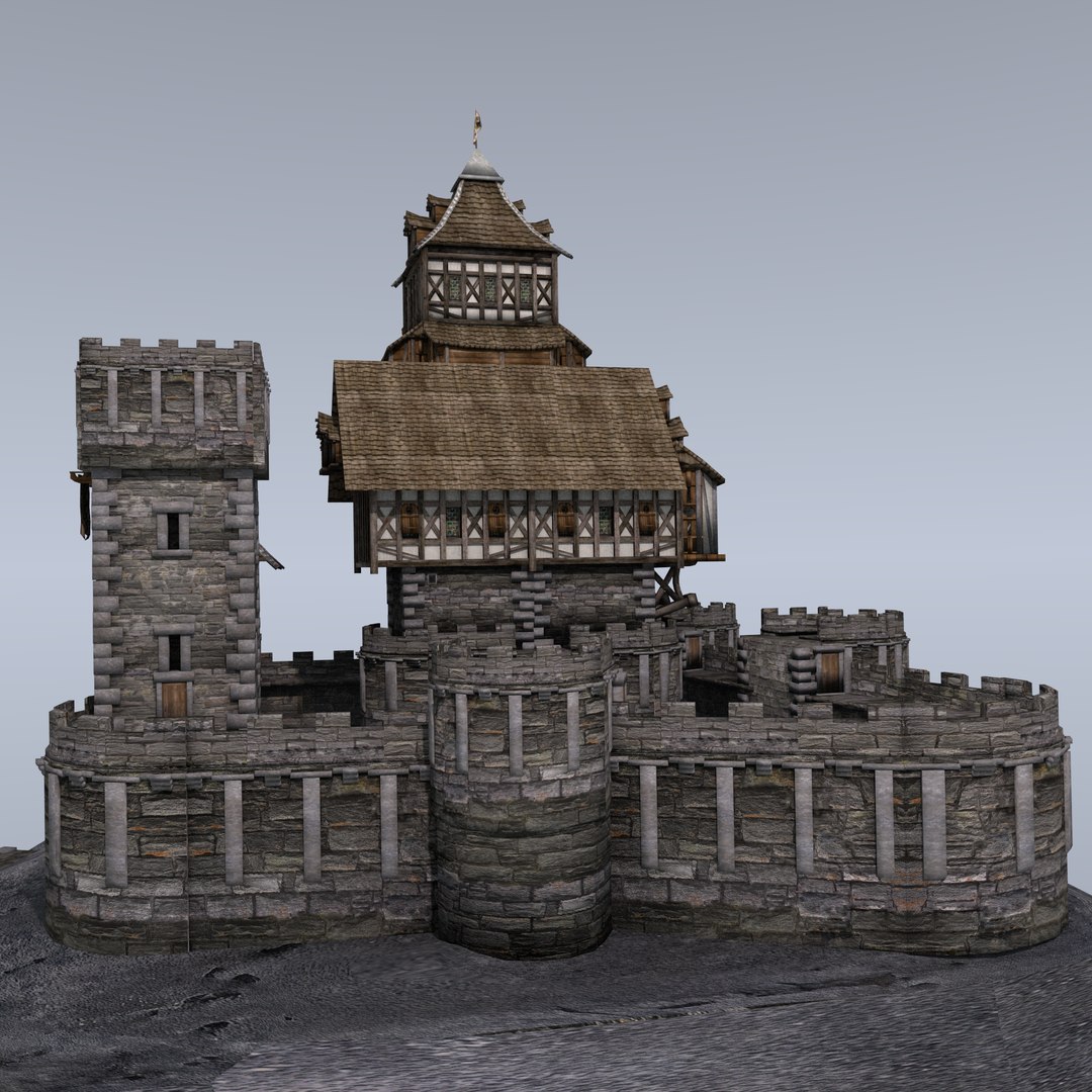 Castle Tower 3D Model - TurboSquid 1210777