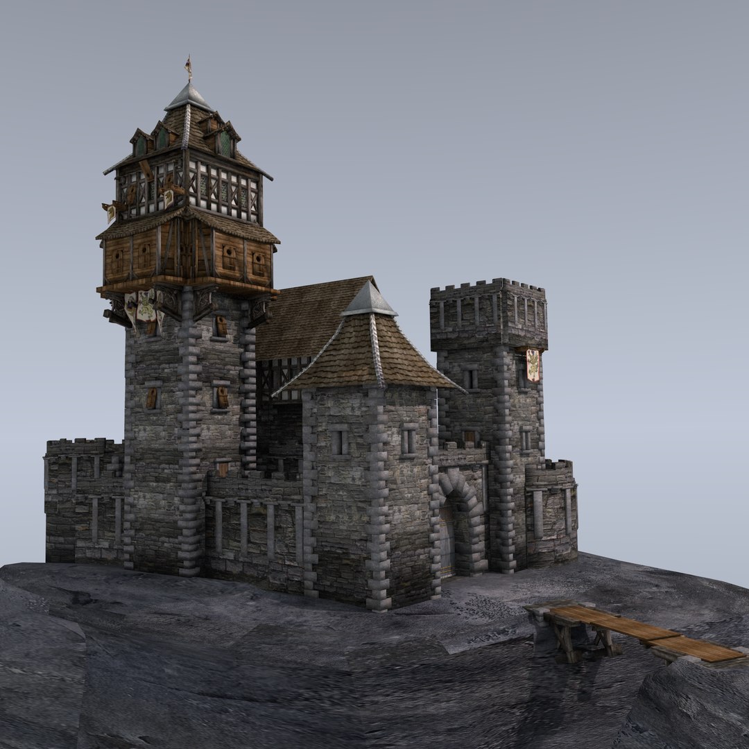 Castle Tower 3D Model - TurboSquid 1210777