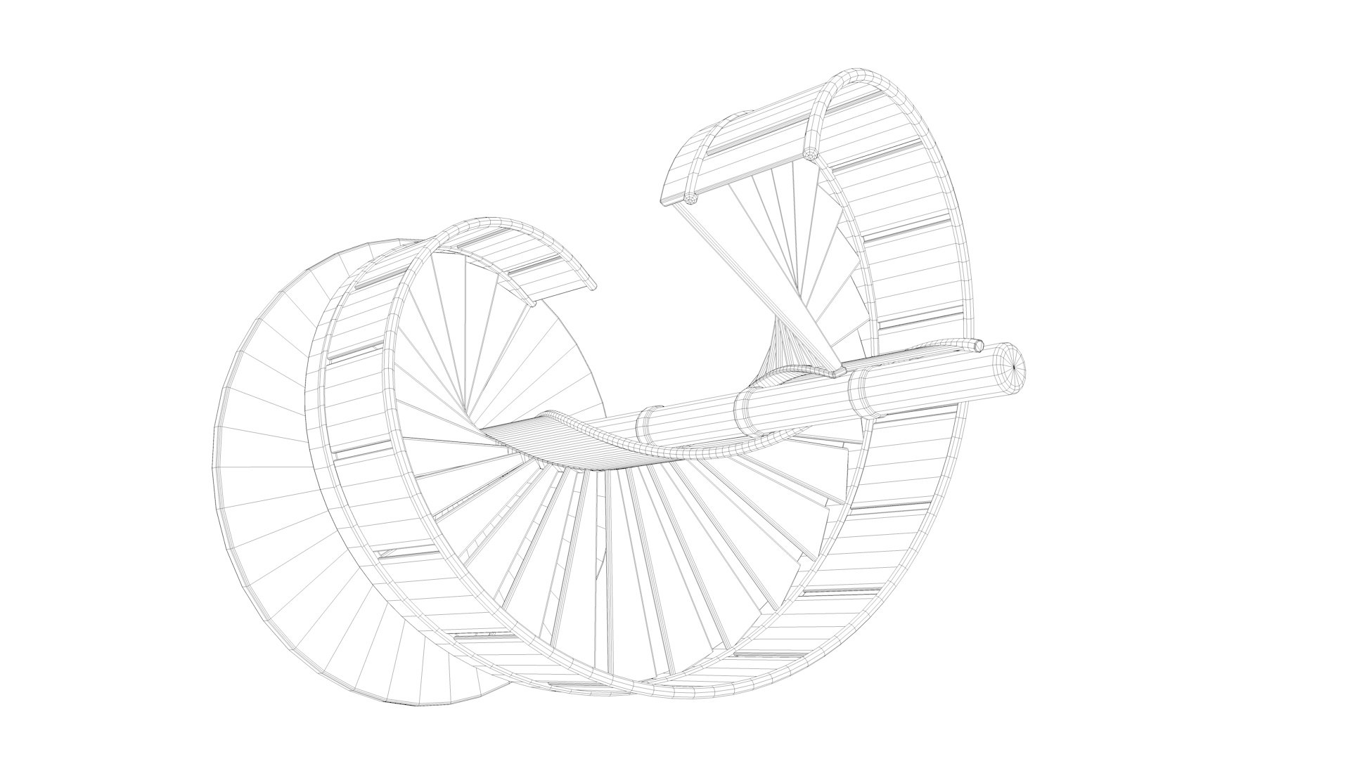 3D Spiral Stairs - TurboSquid 1961777