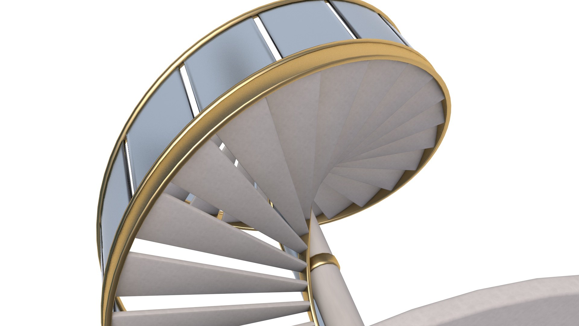 3D Spiral Stairs - TurboSquid 1961777