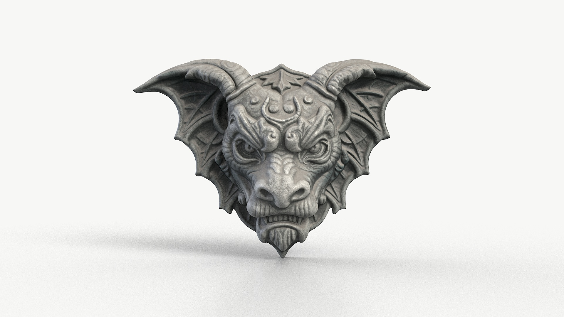 Gargoyle Head Textured 12 3D Model - TurboSquid 2291584