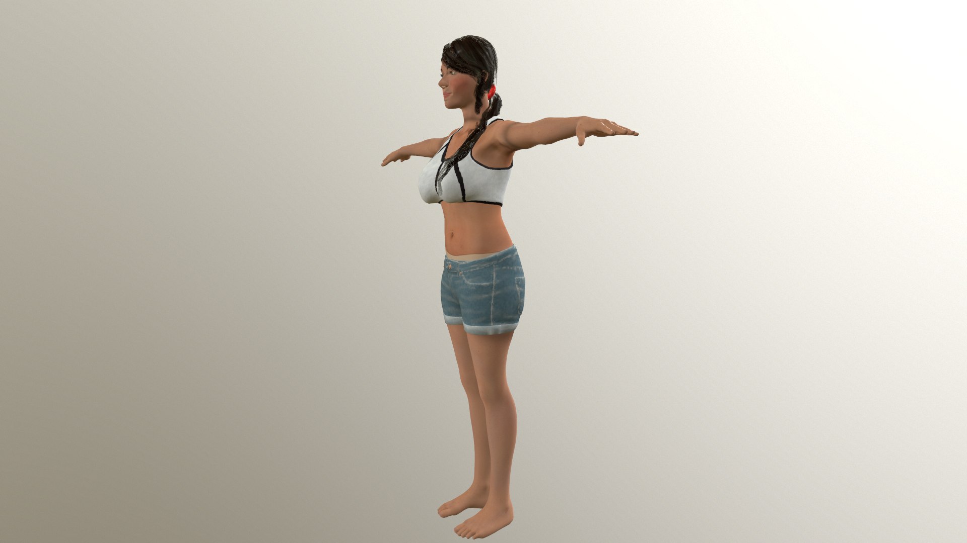 3D Character Reina Model - TurboSquid 1582806