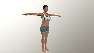 3D model Chloe - Female Rigged Character - TurboSquid 1803675