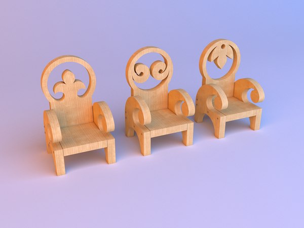 3D Wood pattern chair - TurboSquid 1786943