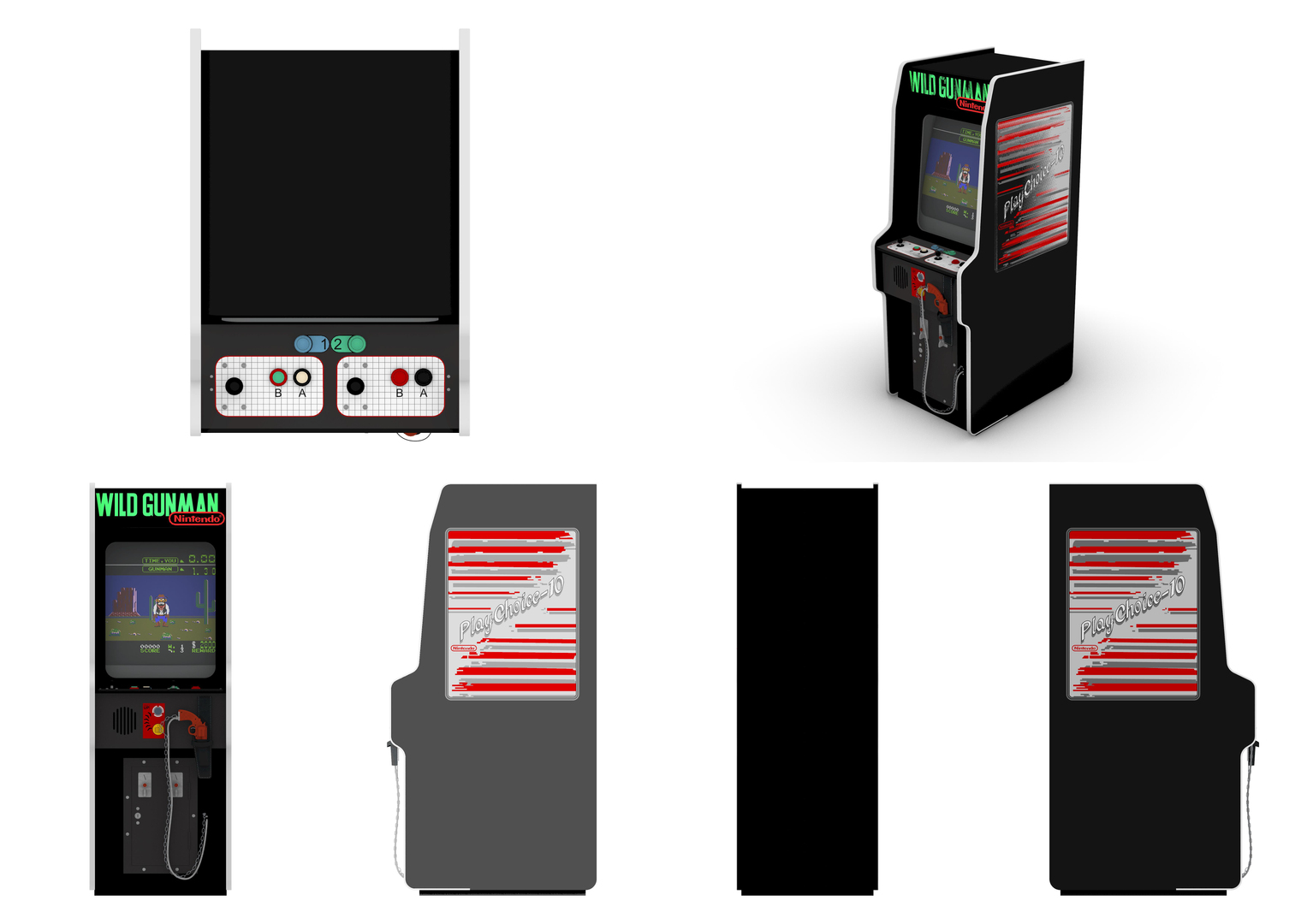 Wild Gunman Arcade Game 3D model - TurboSquid 1729254