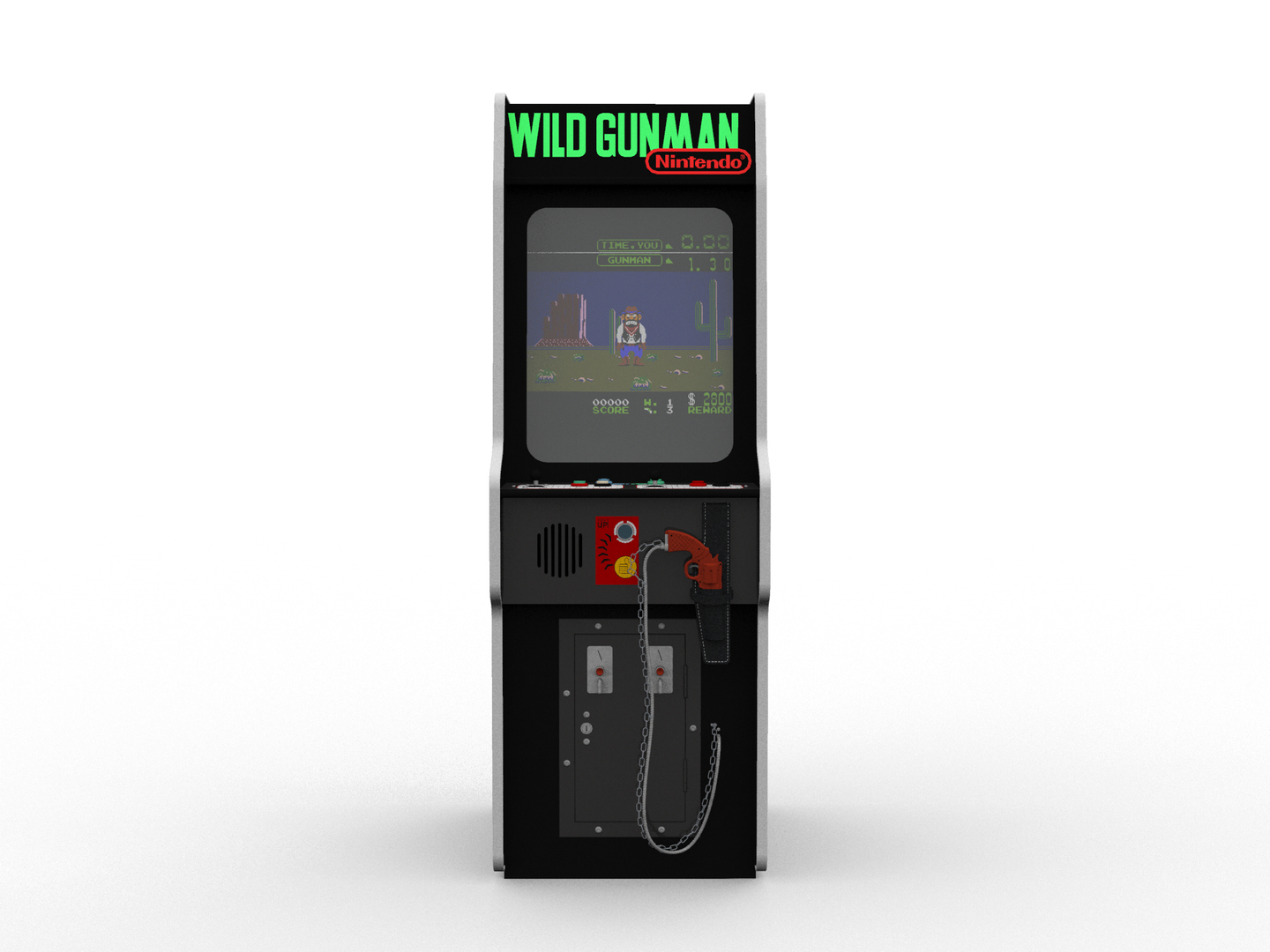 Wild Gunman Arcade Game 3D Model - TurboSquid 1729254