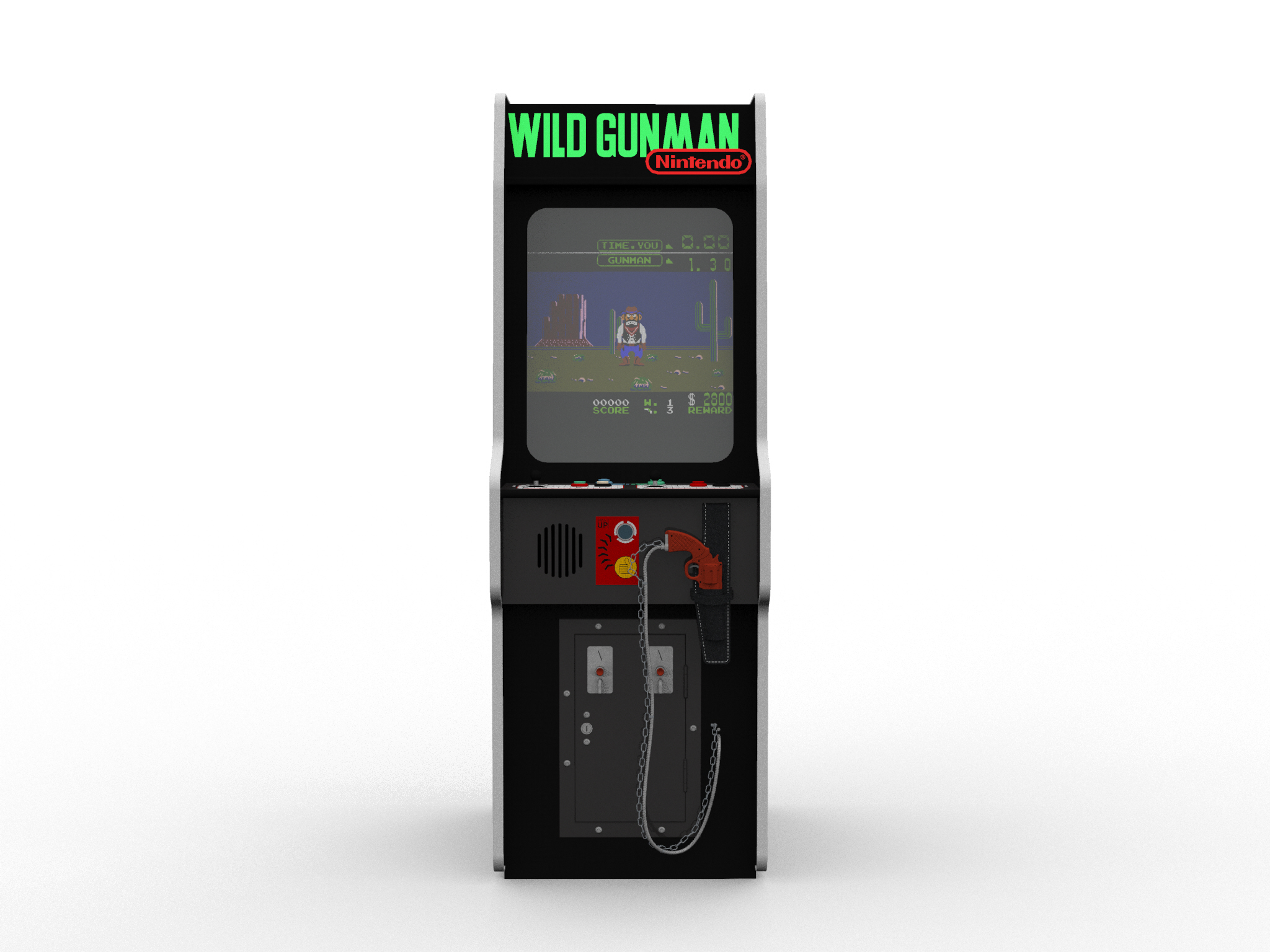 Wild Gunman Arcade Game 3D model - TurboSquid 1729254