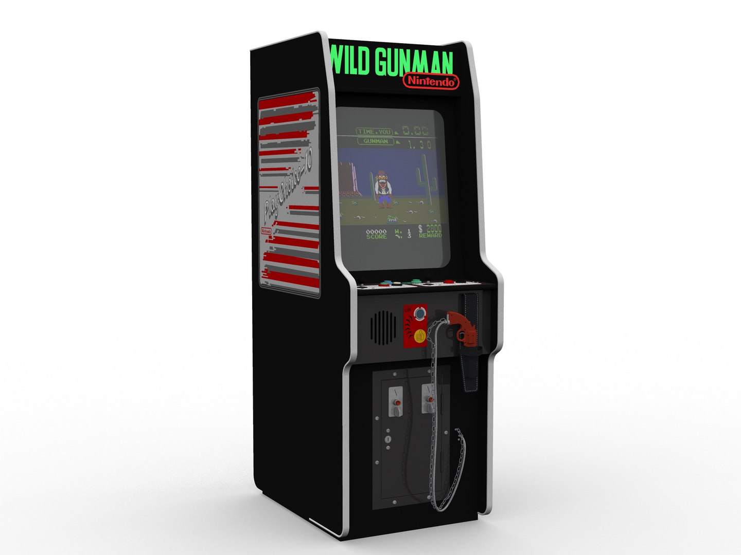 Wild Gunman Arcade Game 3D Model - TurboSquid 1729254