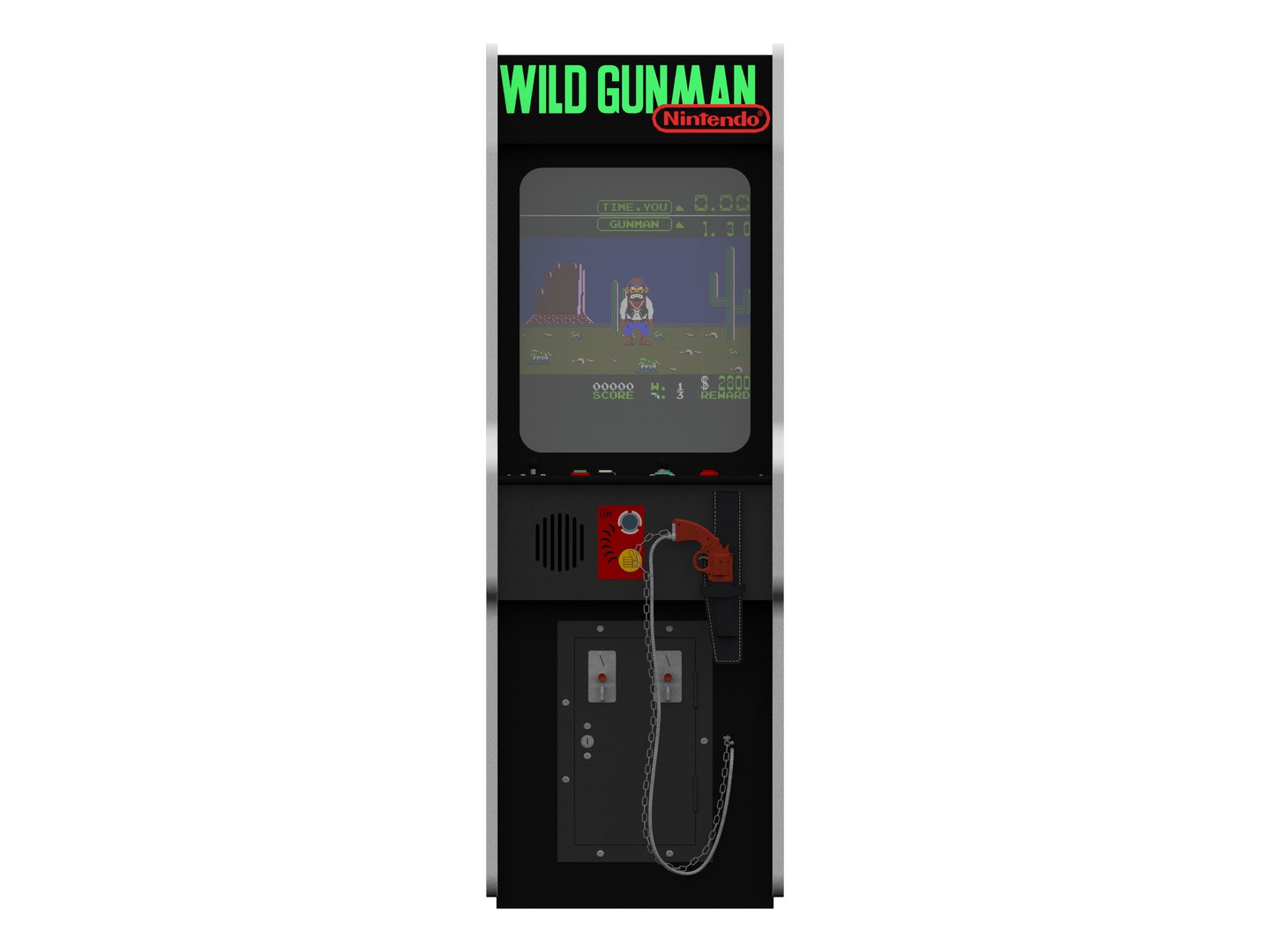 Wild Gunman Arcade Game 3D Model - TurboSquid 1729254