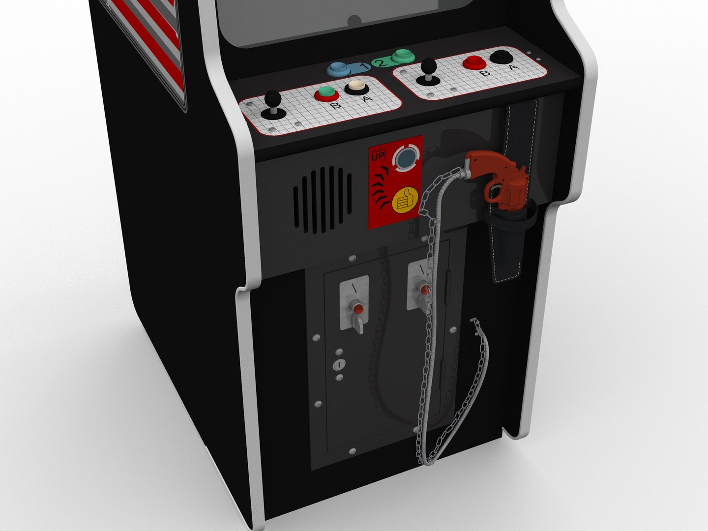 Wild Gunman Arcade Game 3D Model - TurboSquid 1729254