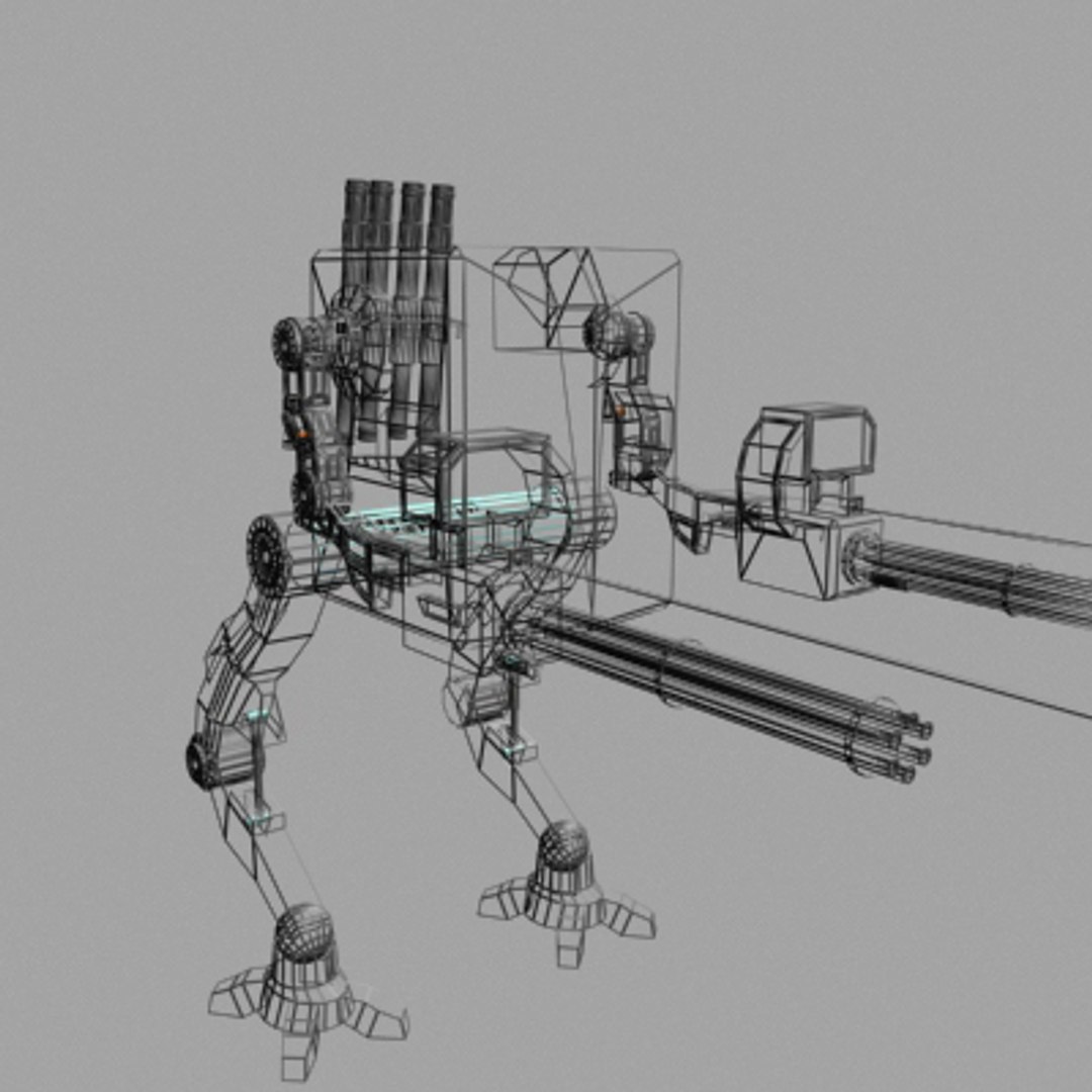 battle mech walker 3ds