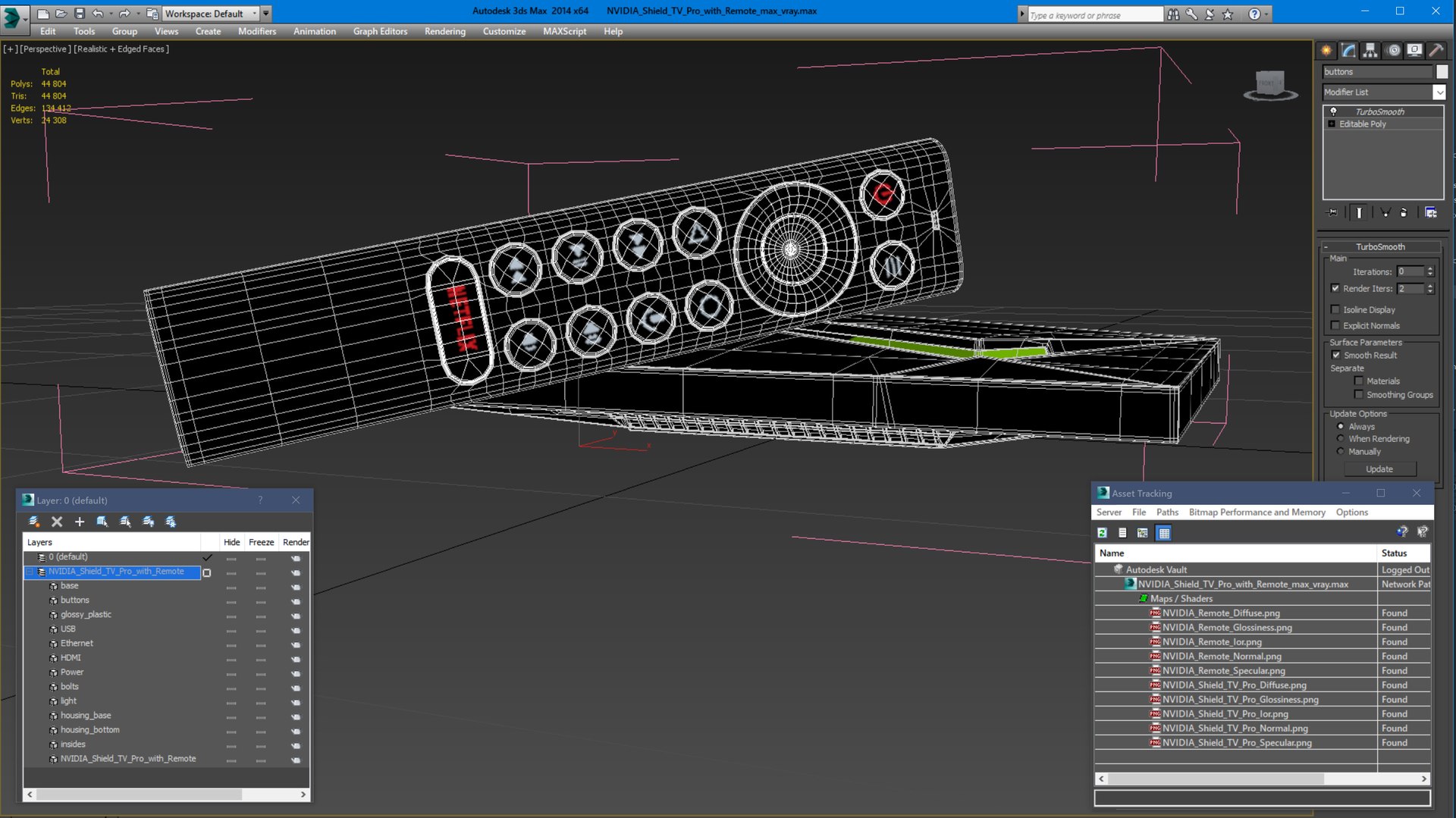 NVIDIA Shield TV Pro With Remote 3D Model - TurboSquid 1914598