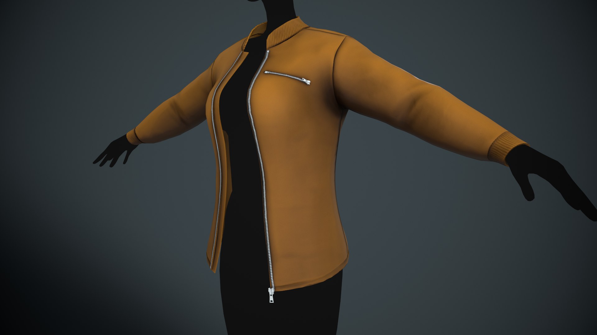 Female Brown Jacket Style 1 Model - TurboSquid 1923534