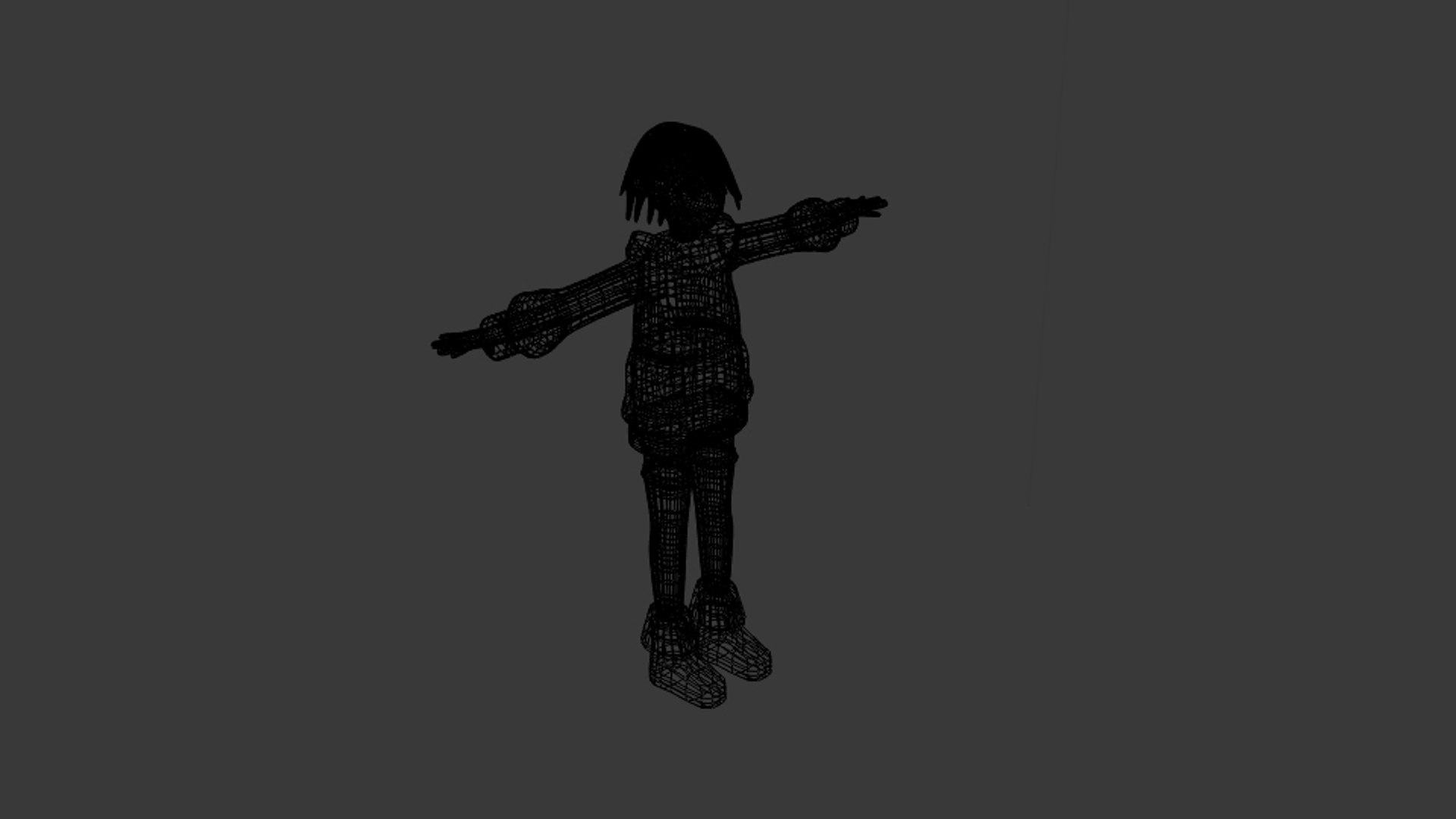 3D Anime Simple Character - TurboSquid 1276359