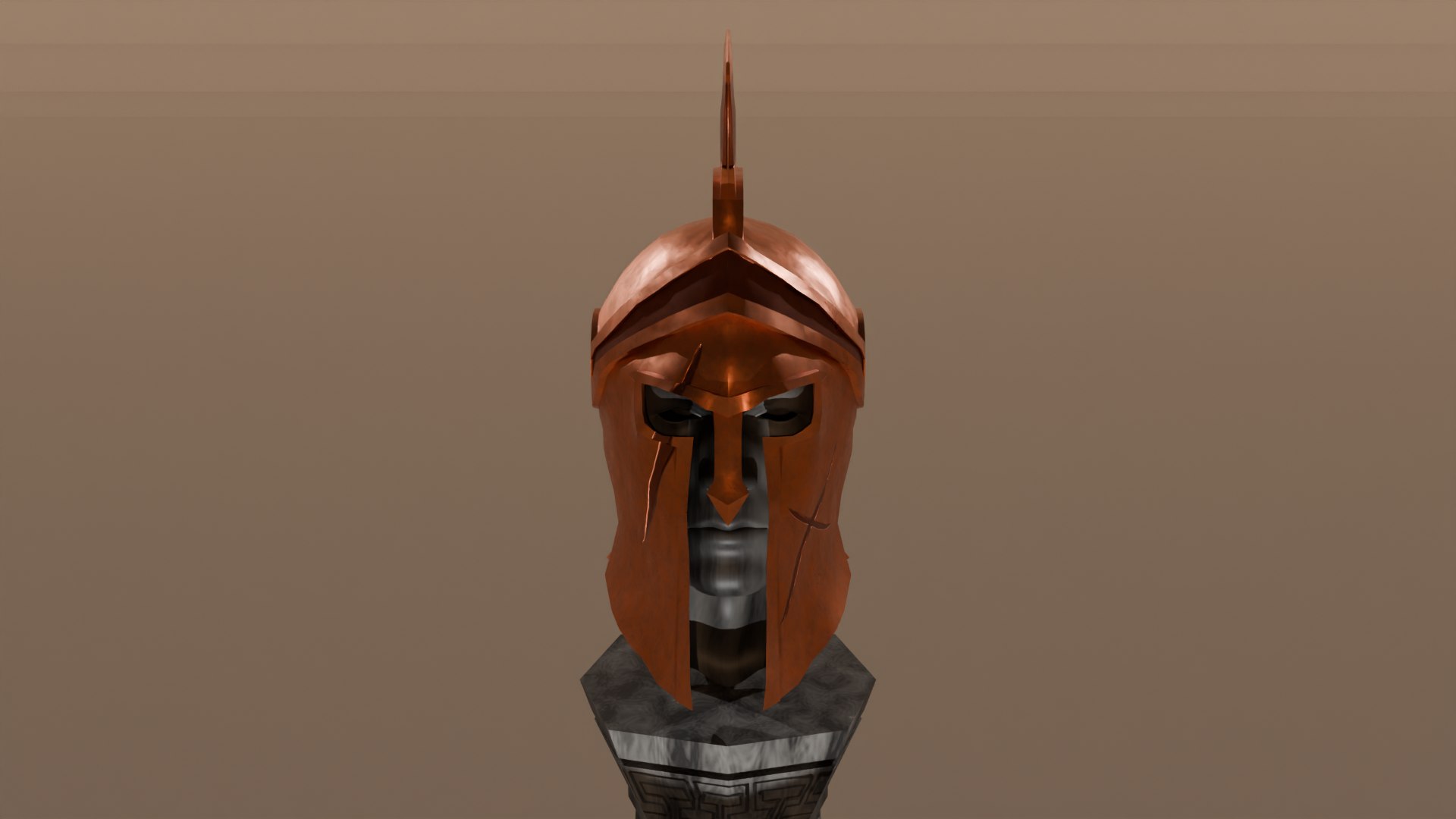 3D Model Spartan Helmet Custom - TurboSquid 2394938