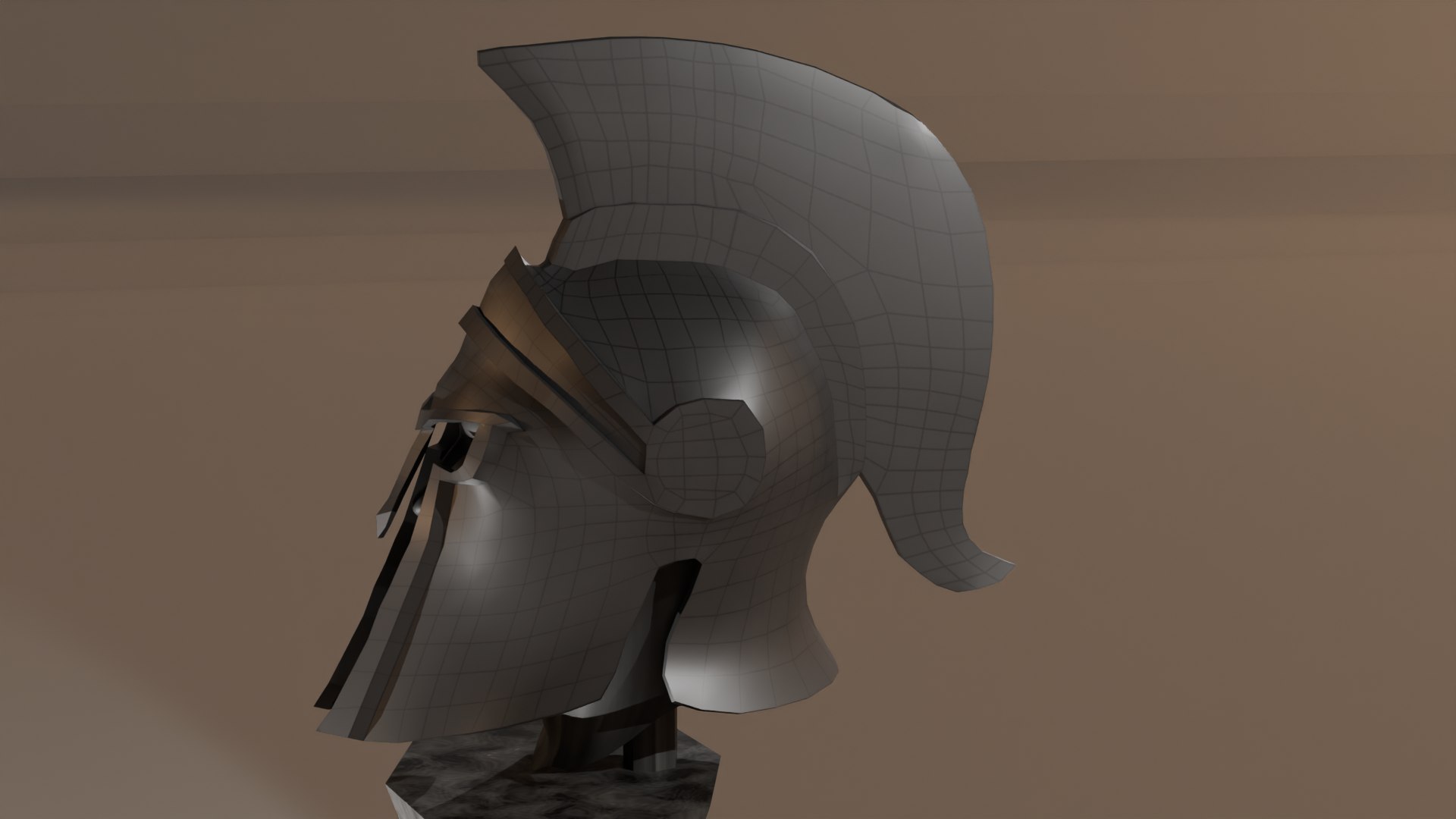 3D Model Spartan Helmet Custom - TurboSquid 2394938