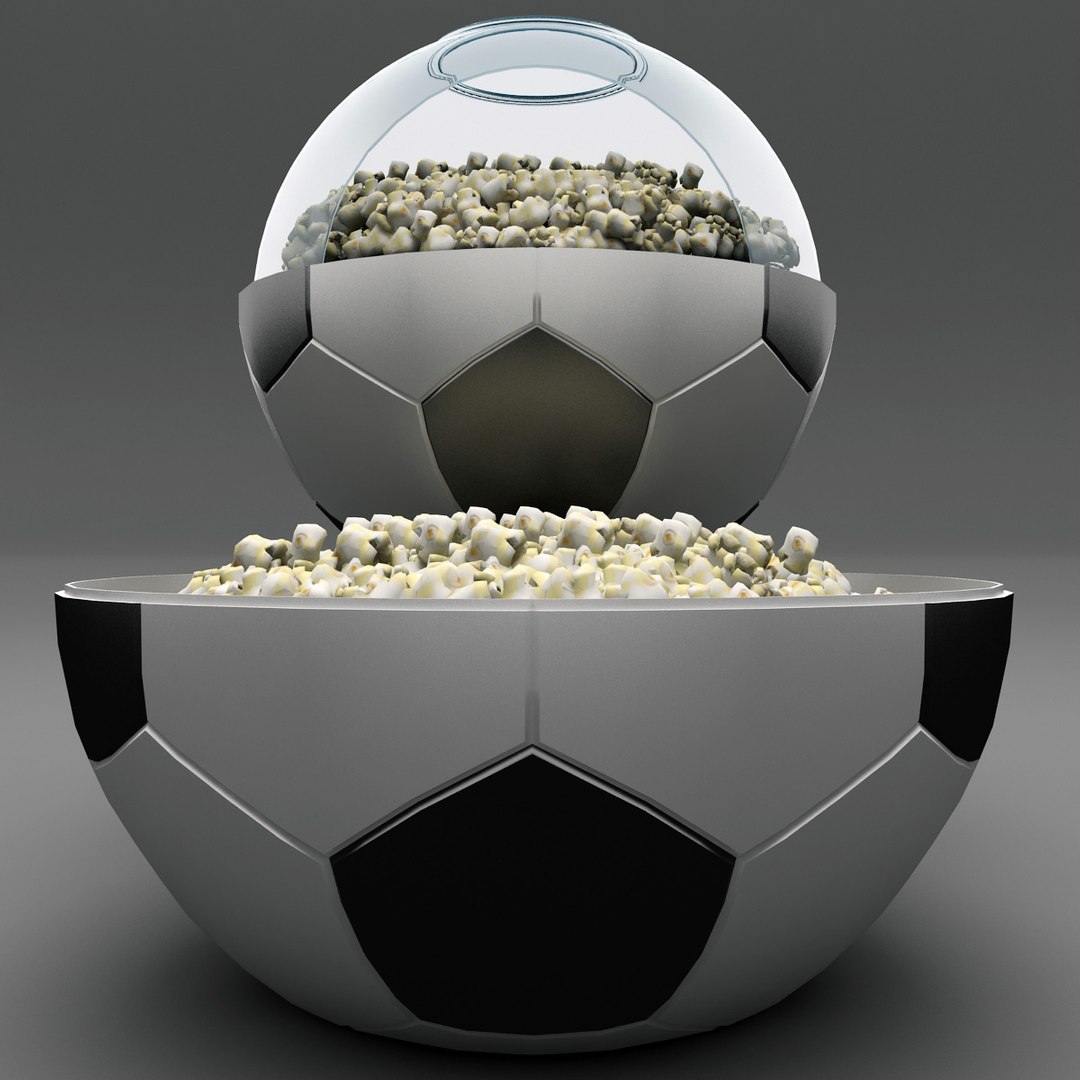 Football Popcorn Maker 3d C4d