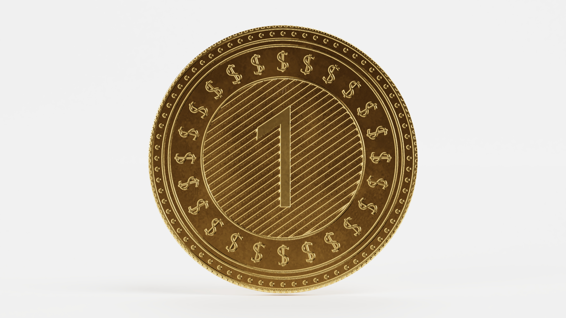 Dollar Coin Model - TurboSquid 1442526