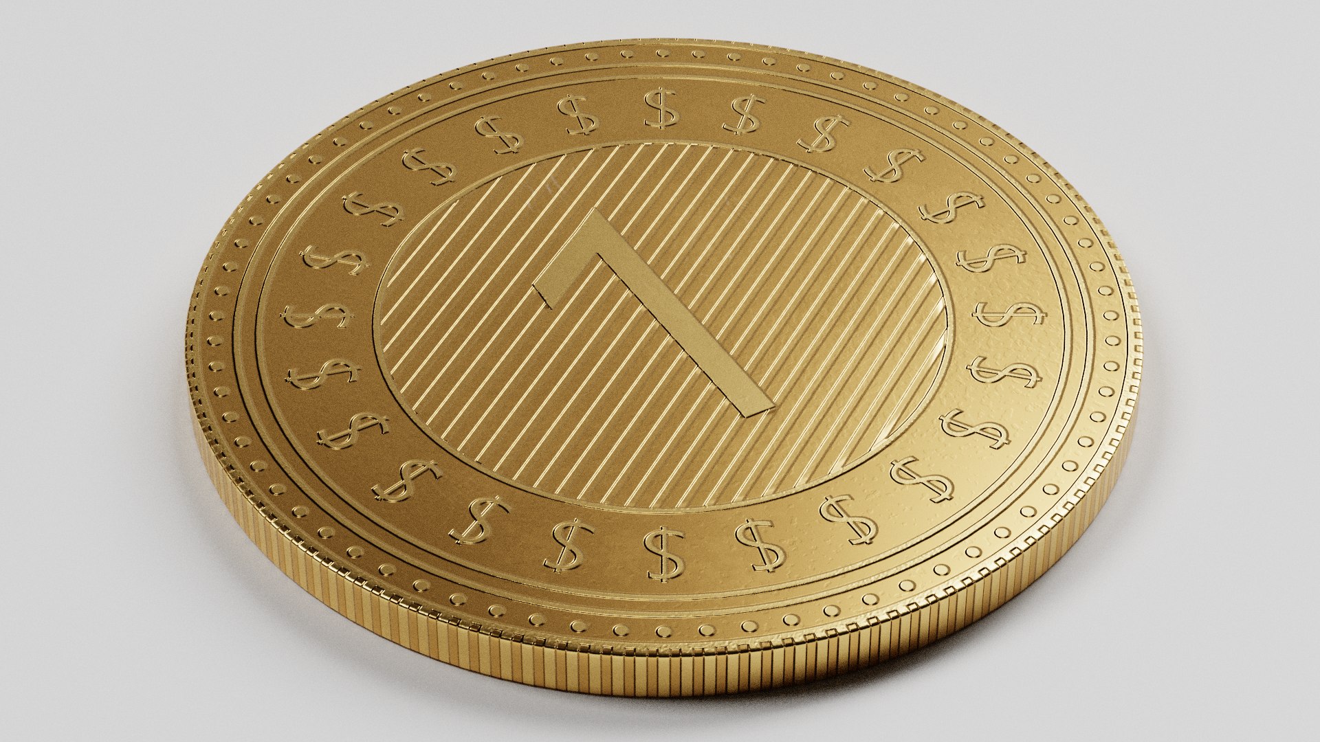 Dollar Coin Model - TurboSquid 1442526