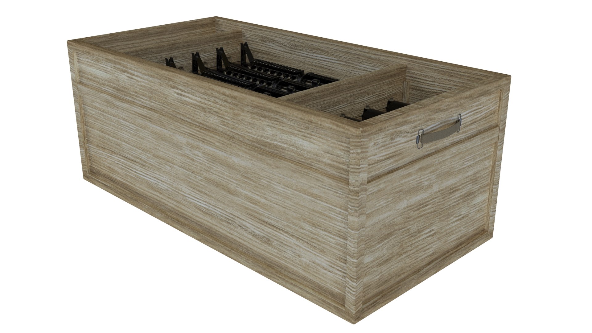 M4 Rifle Transport Wood Box 3D Model - TurboSquid 2000526