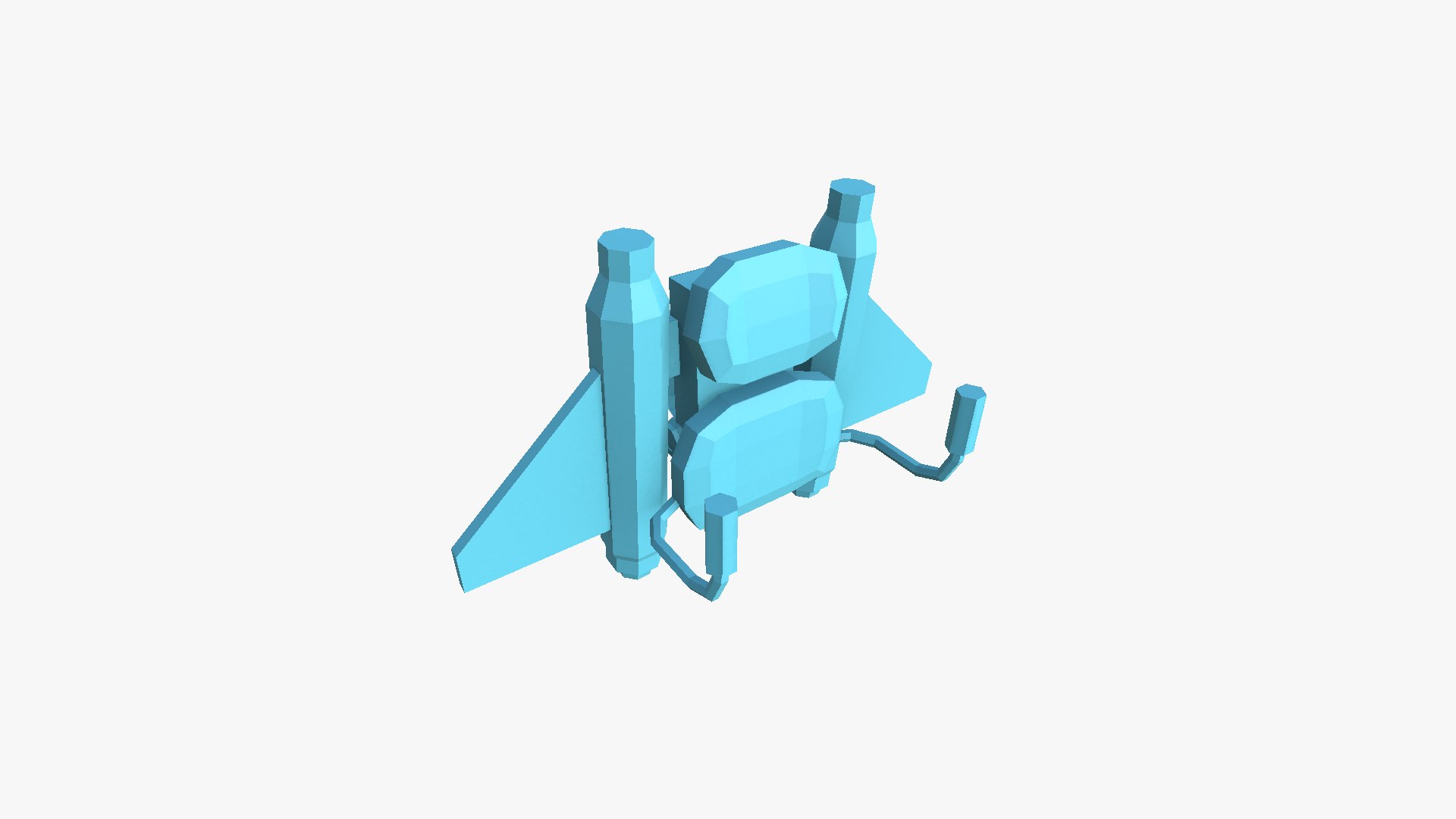 05 Jetpacks Low Poly C Collection - SciFi Character Design 3D Model ...