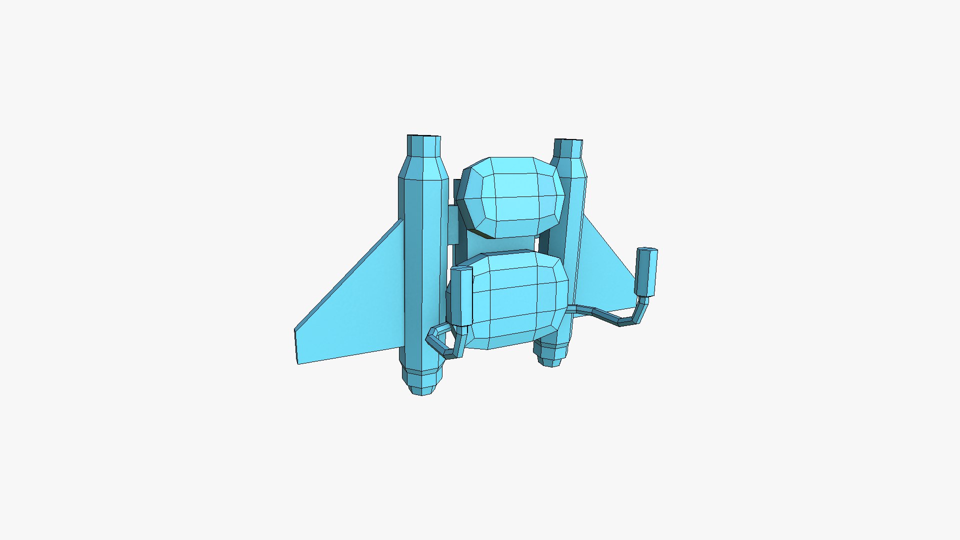 05 Jetpacks Low Poly C Collection - SciFi Character Design 3D Model ...