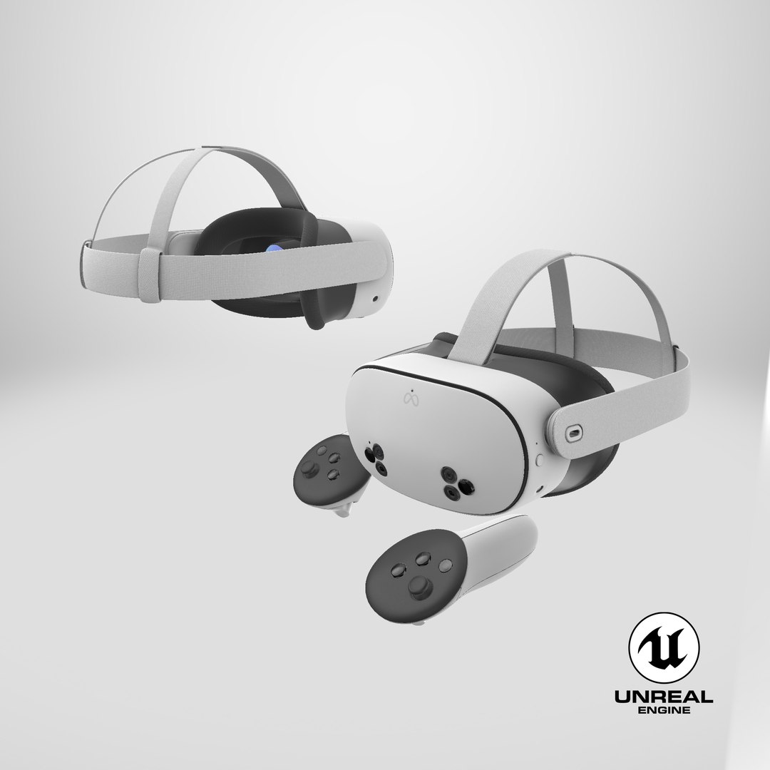 3D Meta Quest 3s With Meta Touch Plus Controllers - TurboSquid 2285973