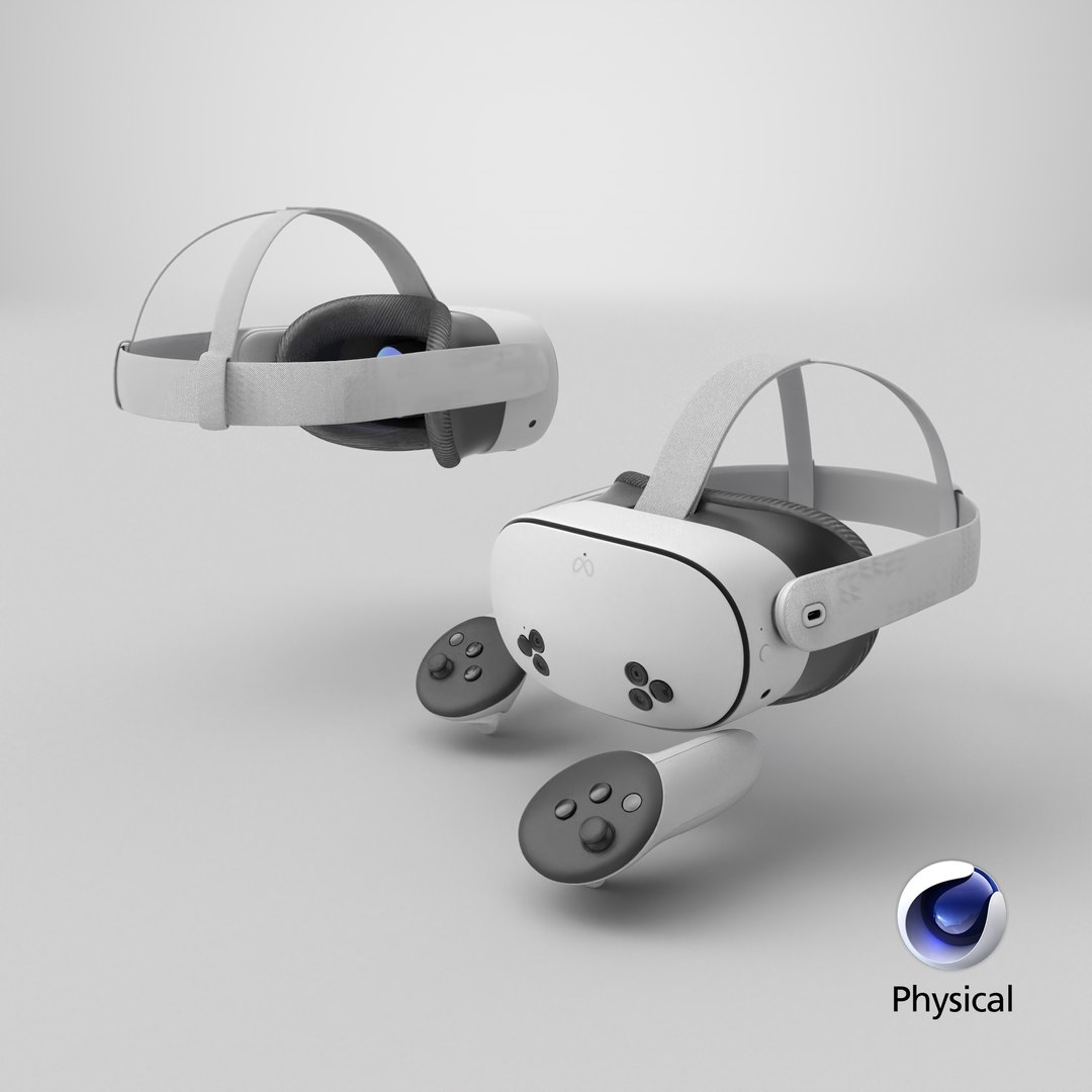 3D Meta Quest 3s With Meta Touch Plus Controllers - TurboSquid 2285973