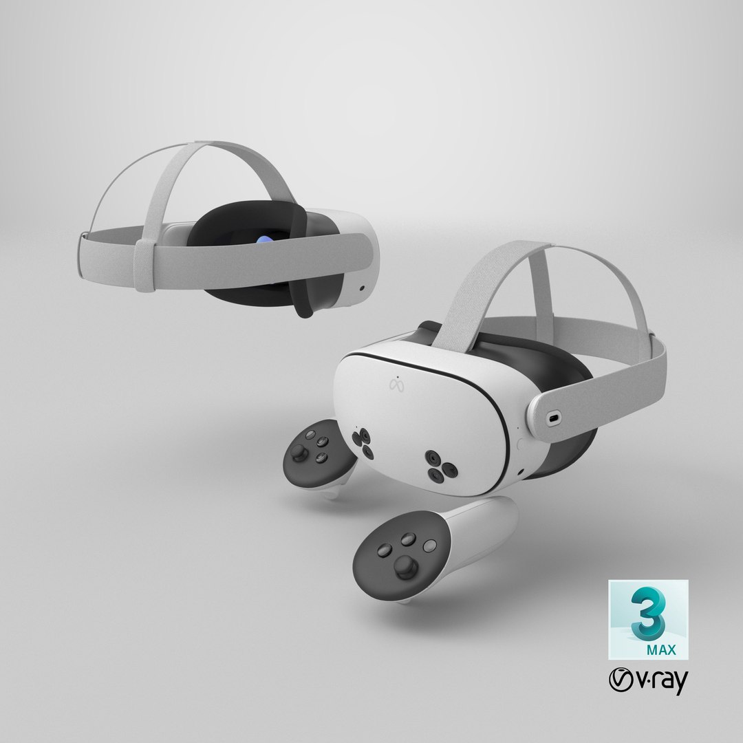 3D Meta Quest 3s With Meta Touch Plus Controllers - TurboSquid 2285973