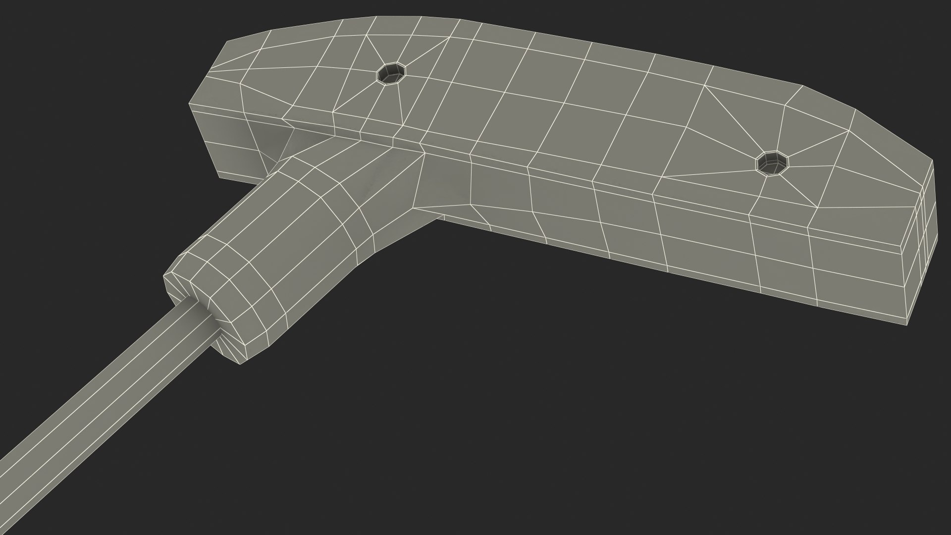 3D model Mini Golf Putter Blue - TurboSquid 1716274