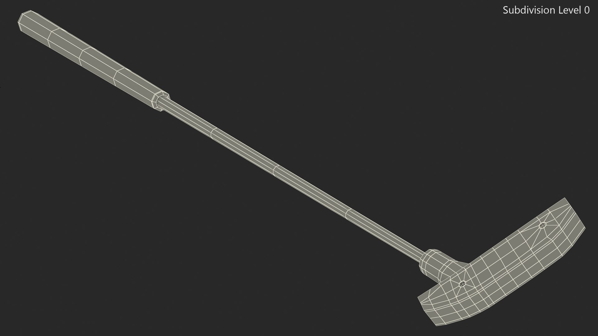 3D Model Mini Golf Putter Blue - TurboSquid 1716274