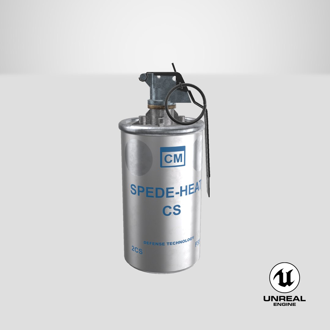 Tear Gas Canister 01 3D | 1145414 | TurboSquid