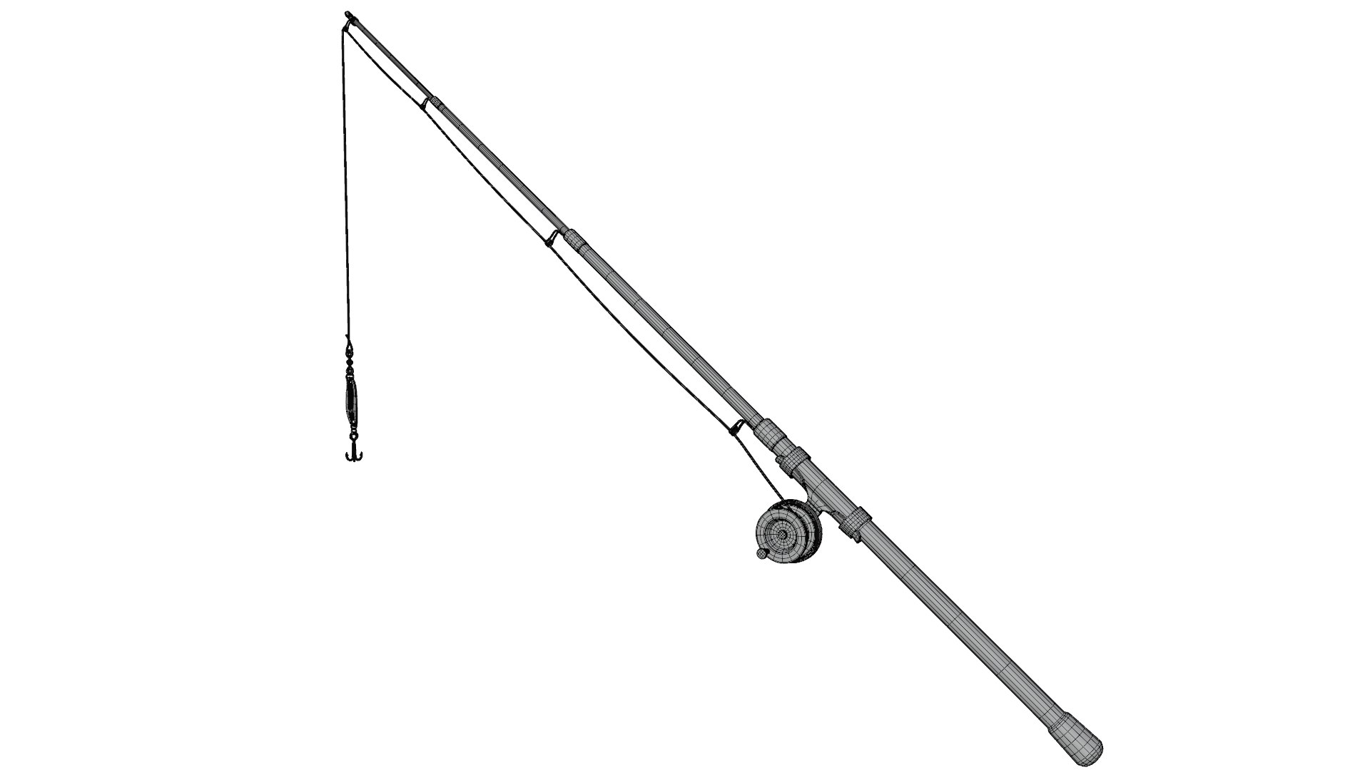 Fishing Rod 3D Model - TurboSquid 2231796