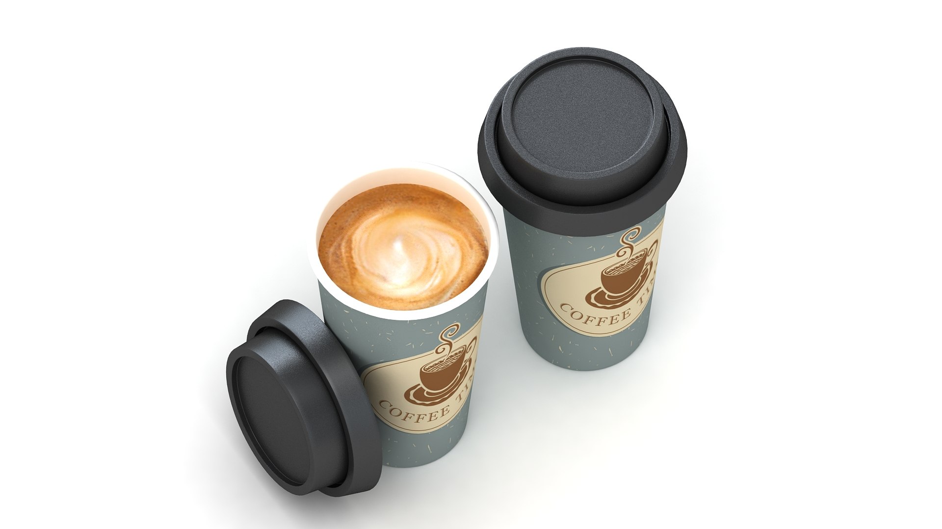 3D Paper Coffee Cup Model - TurboSquid 1974476