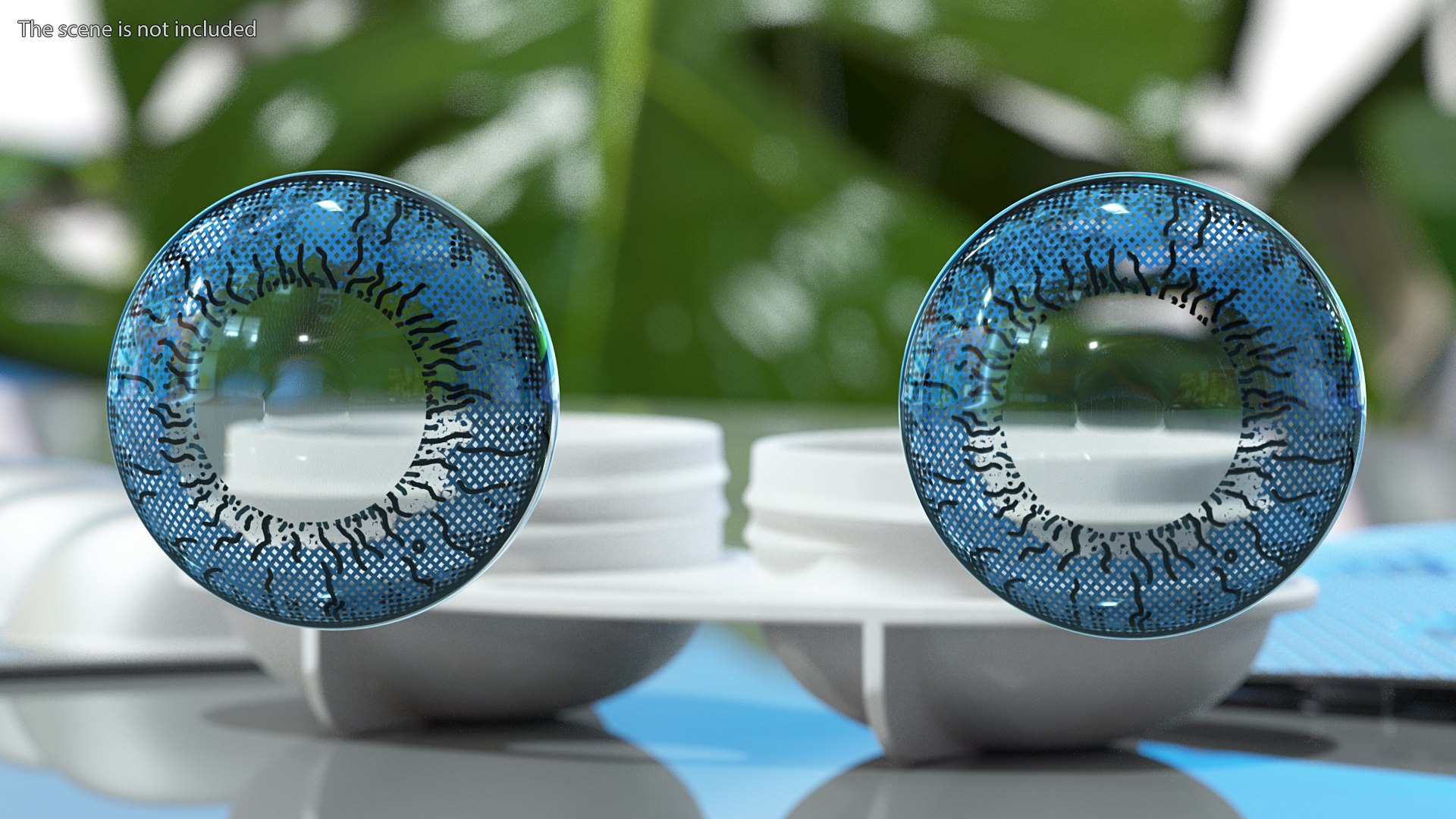 3D Model Coloured Contact Lenses Blue - TurboSquid 1822072