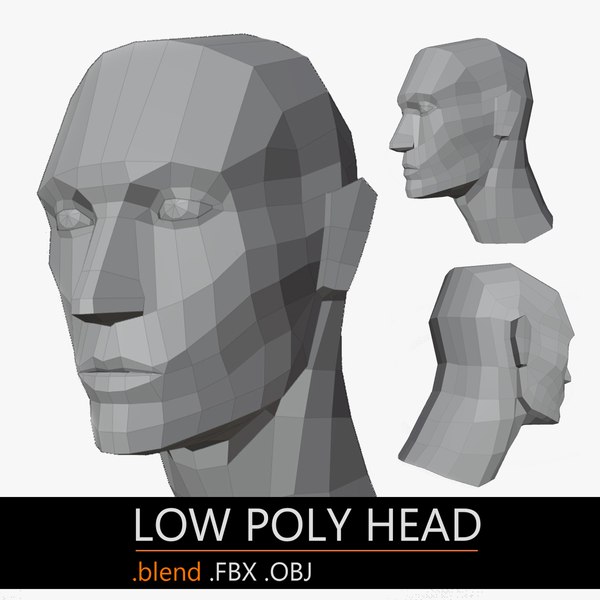 3D модель Low Poly Head 3DModel - TurboSquid 2086997