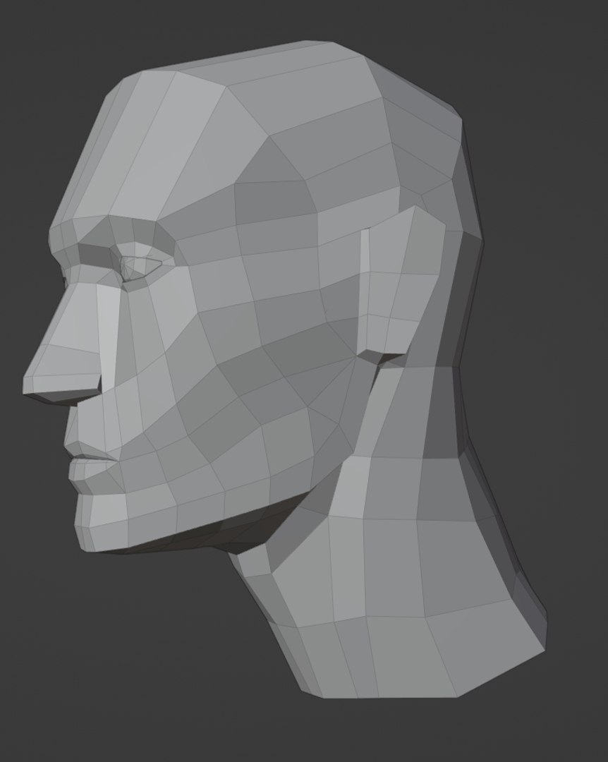 3D Low Poly Head 3DModel - TurboSquid 2086997