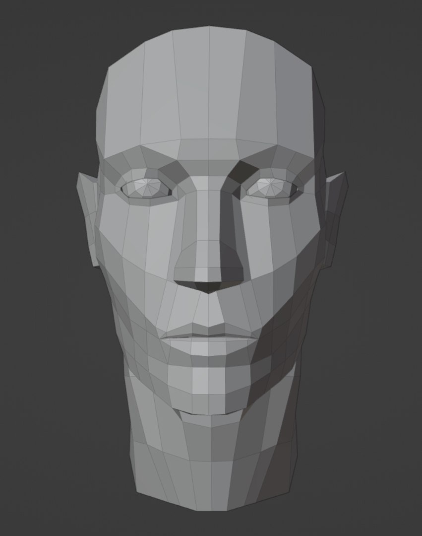 3D Low Poly Head 3DModel - TurboSquid 2086997