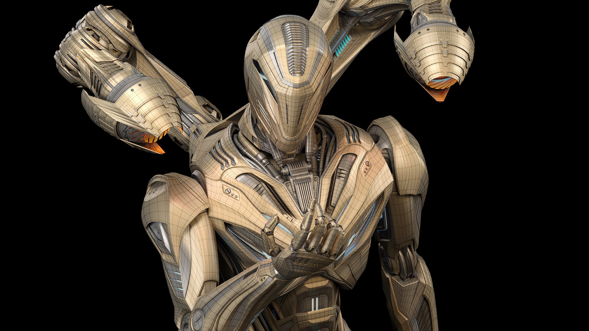 Robot Alien Destroyer - Rigged And Animated Model - TurboSquid 2279998