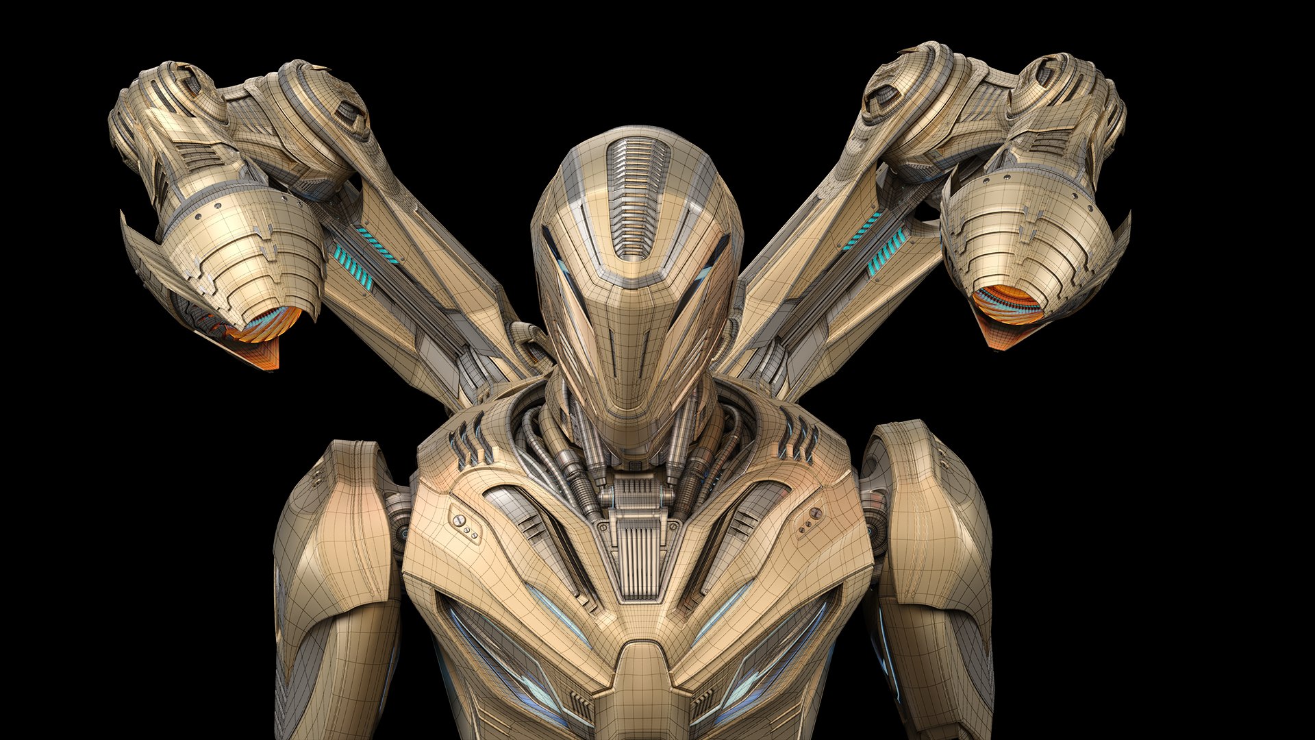 Robot Alien Destroyer - Rigged And Animated Model - TurboSquid 2279998