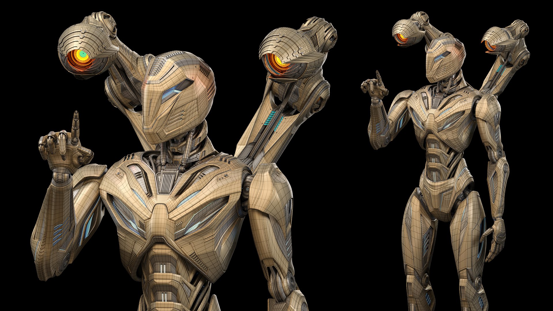 Robot Alien Destroyer - Rigged And Animated Model - TurboSquid 2279998