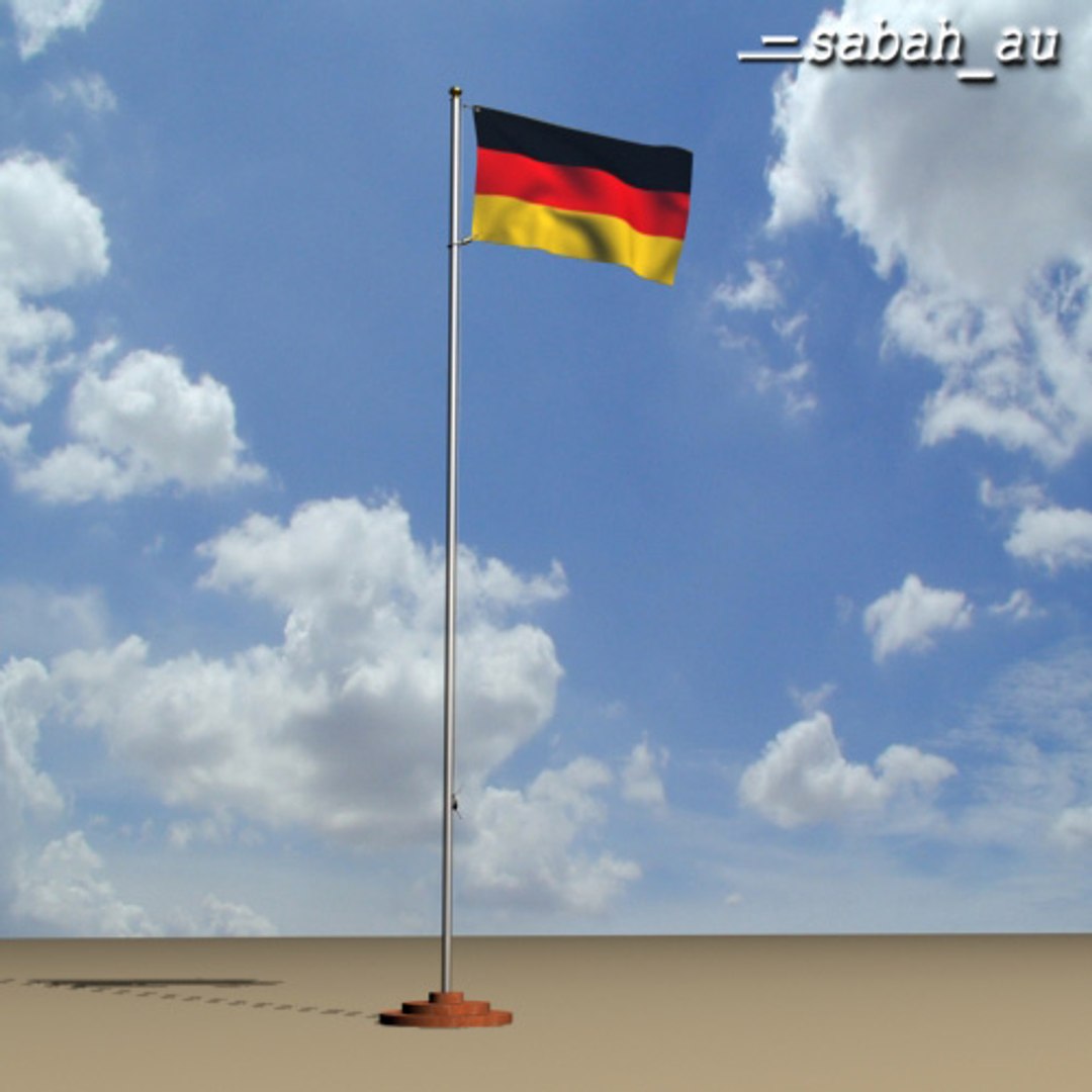 3d model german flag