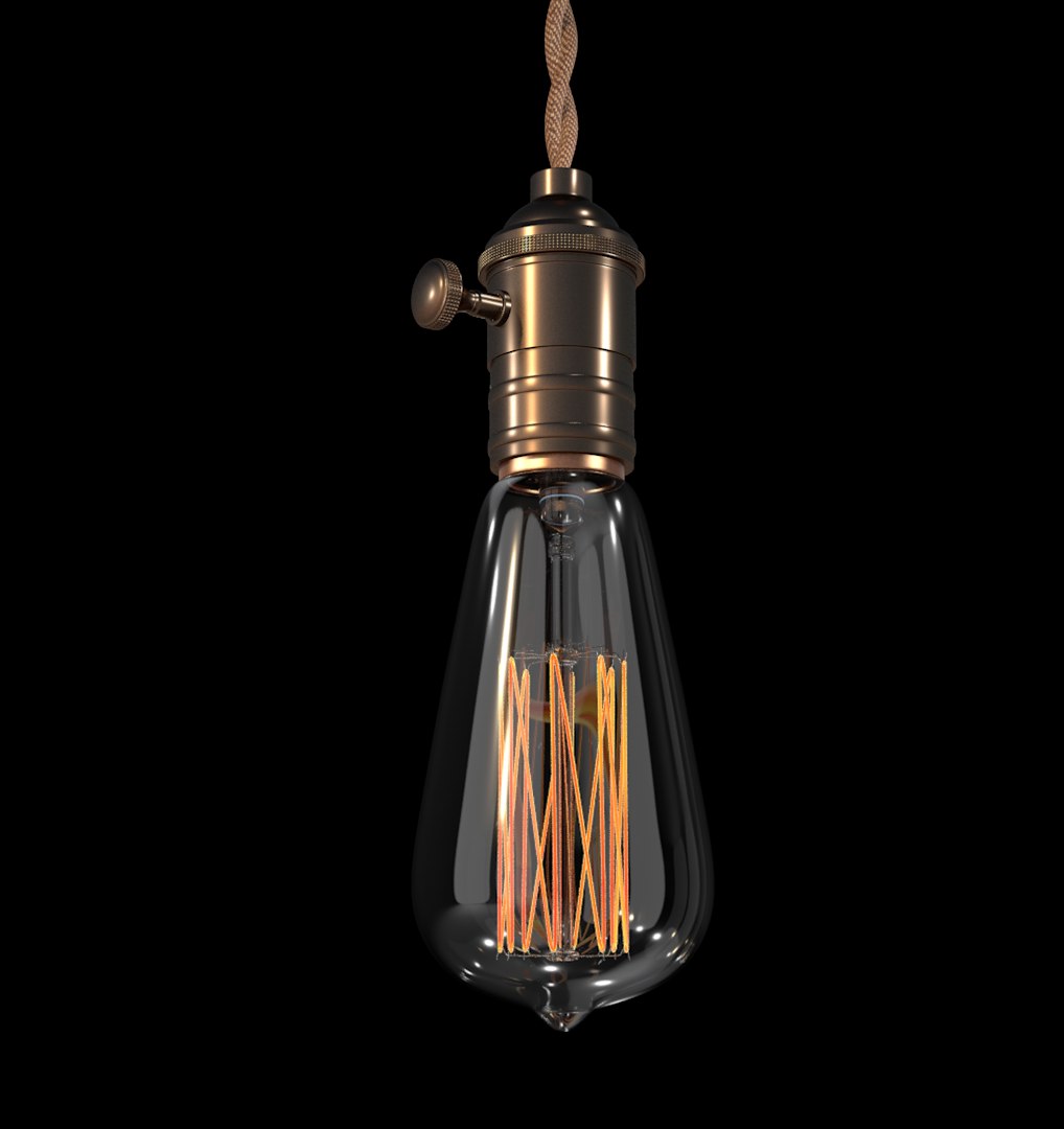 Edison Light Bulb 3d C4d